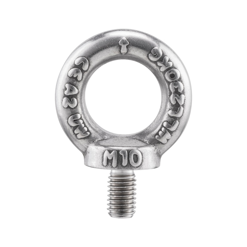 DIN 580 stainless steel A2 plain forged from eShop