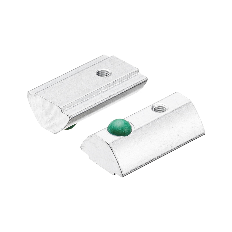 Buy Roll-in slot nut with spring ball steel Colour online | WÜRTH