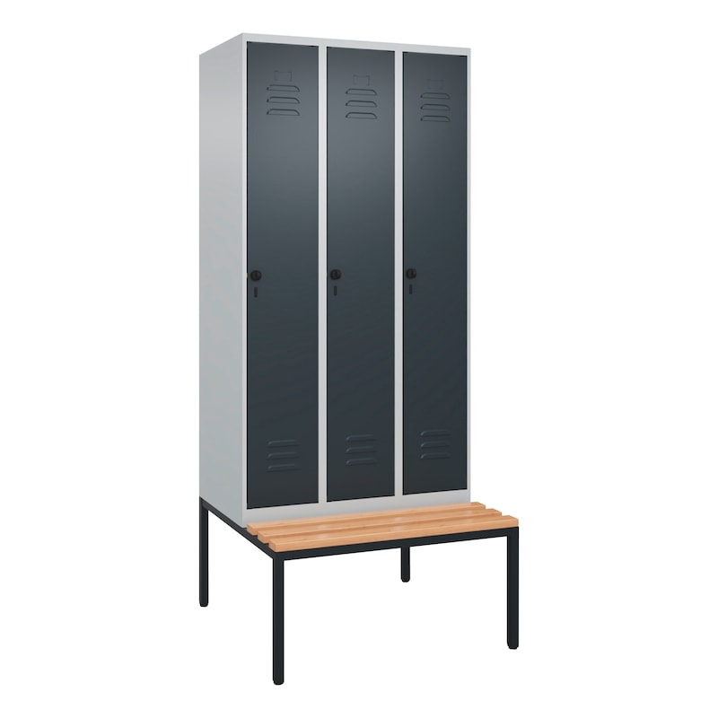 Buy Locker with bench seat 3 compartments online | WÜRTH