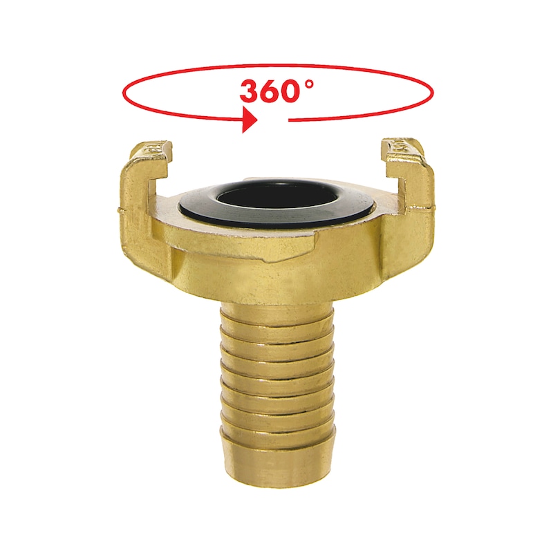 Claw coupling GEKA with swivel hose connector from eShop