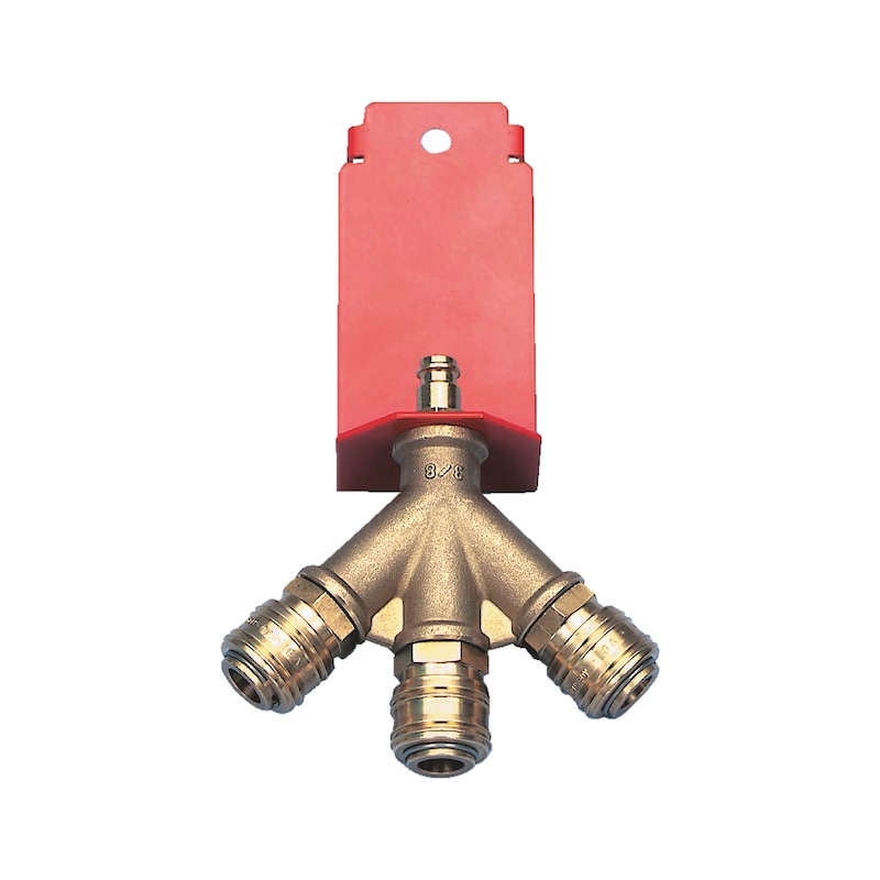 compressed air distributor, 3-fold