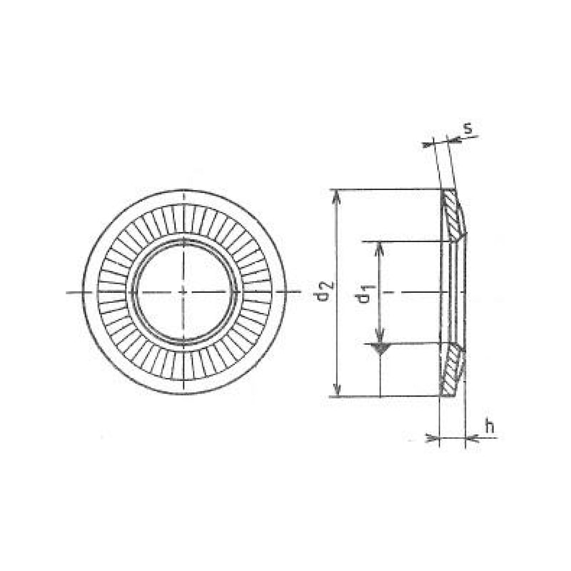 Buy Lock washer NF E 25511 A2 stainless steel, without toothing on the ...