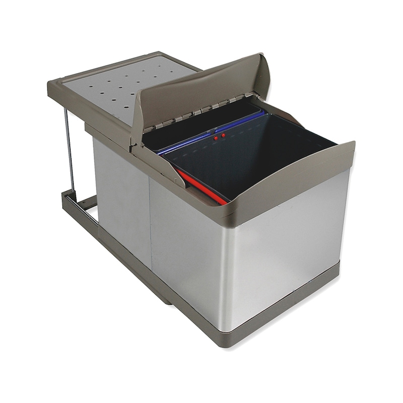 Buy Wst bin pull-out sys. sst 2 bins w lid Emuca online