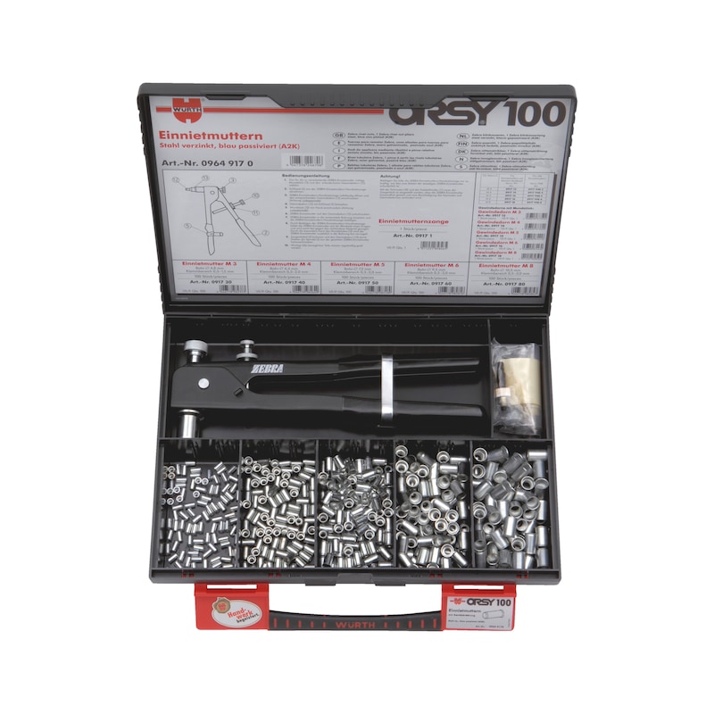 Buy ZEBRA rivet nut with small c/sunk head 506 pcs online