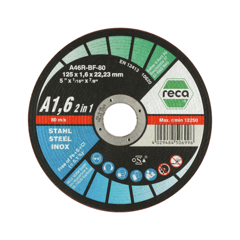 Trennscheibe A1,6 2in1 für Stahl und Edelstahl online kaufen | RECA ...