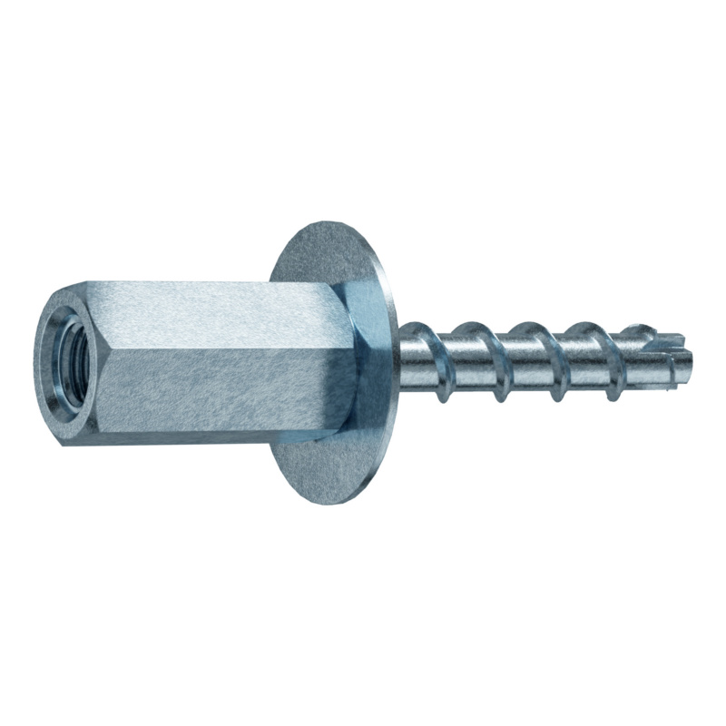 Buy TSM steel zinc-plated screw anchor with M8/M10 female thread and ...