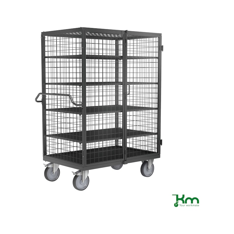 KONGAMEK Cabinet trolley made of wire grid with hinged doors online ...