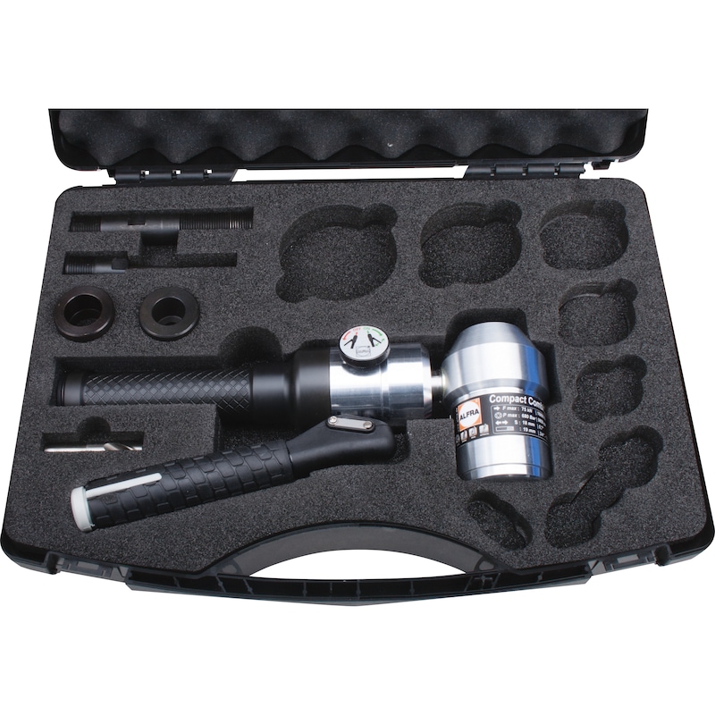 Buy ALFRA Compact manual hydraulic punch with overpressure valve