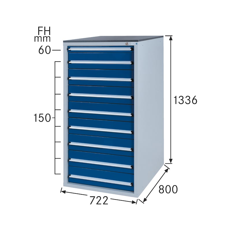 Buy HK Drawer cabinet system 800 S with 9 SOFT-CLOSE drawers