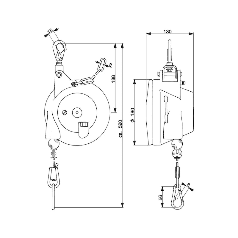 AUTOSTAT Balancer Tragfähigkeit 3,0-21,0 kg online kaufen