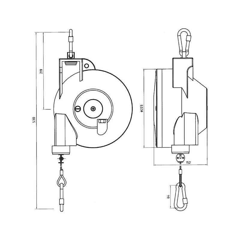 AUTOSTAT Balancer Typ 7235, Seilauszug 2000 mm online kaufen