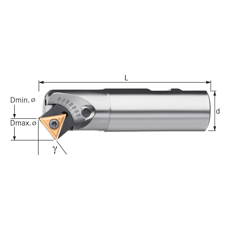 Indexable insert chamfer cutter, adjustable from eShop