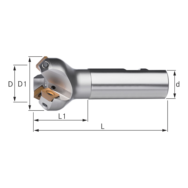 ATORN Face milling cutters, 45°, with Weldon shank from eShop