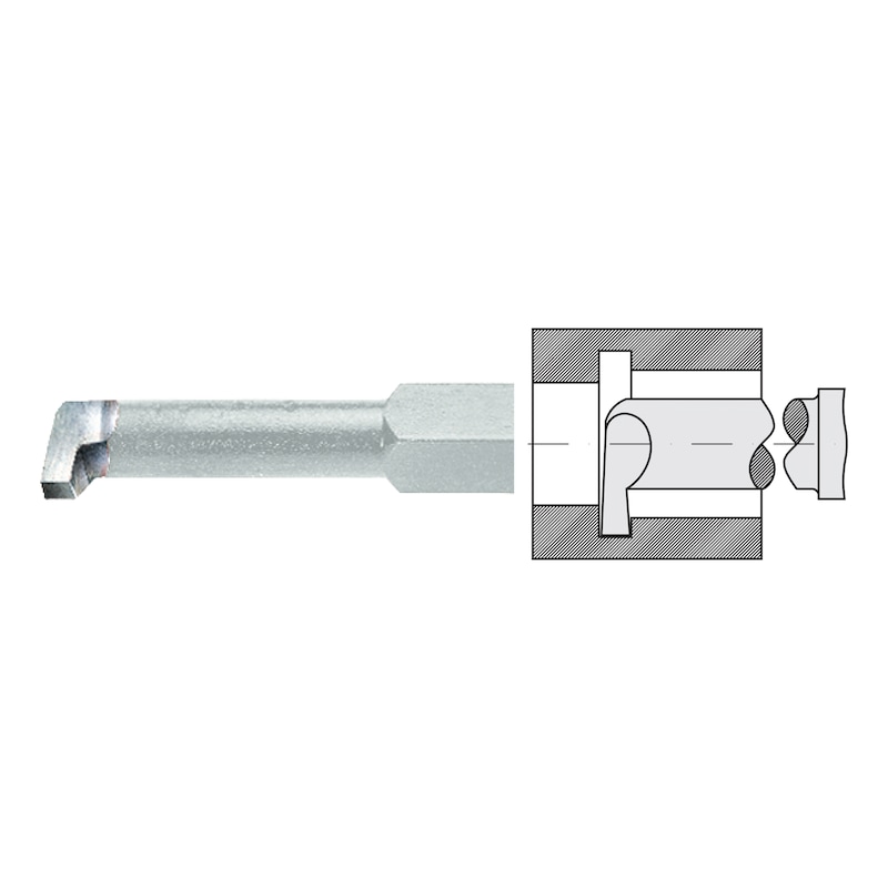 Grooving lathe chisel, internal from eShop