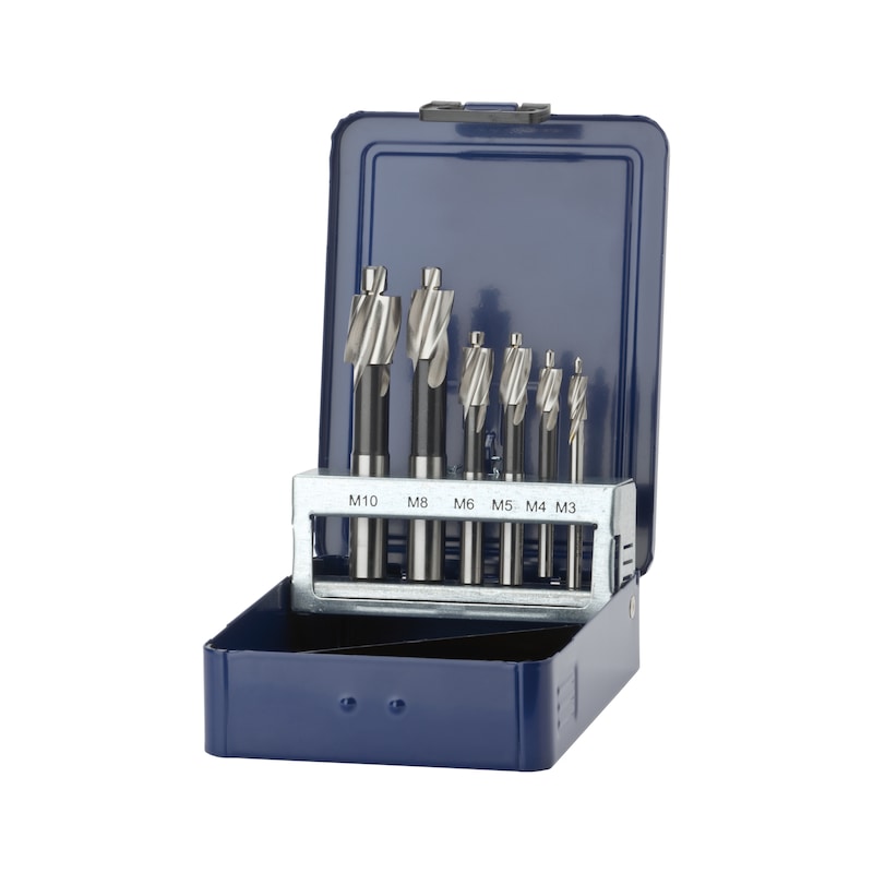 ORION 180° counterbore set, HSS, uncoated for fine through hole eShopista