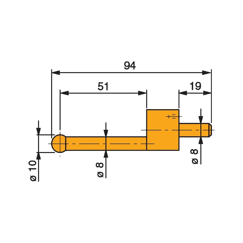 TESA TECHNOLOGY Spherical measuring probe from eShop