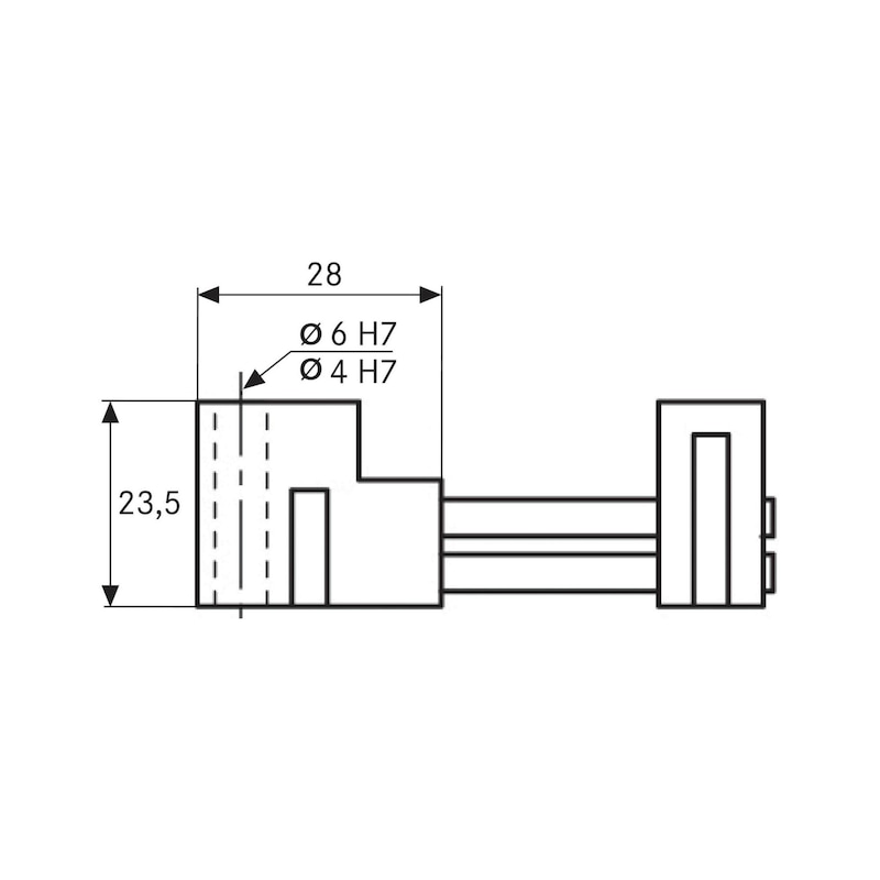 TESA TECHNOLOGY Gauge slide holder for electronic length measuring ...