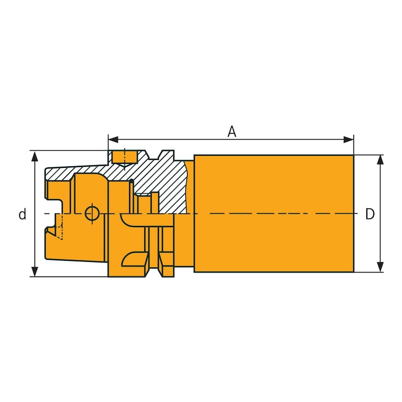 DIEBOLD blank HSK 63 A x 63 x 150 mm