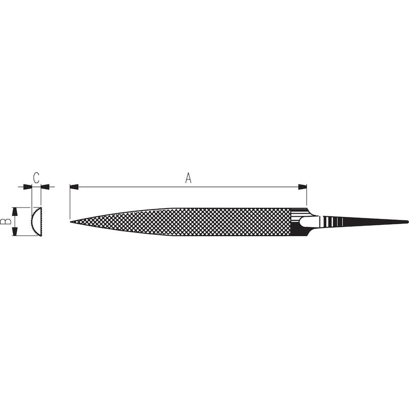 half round file specification