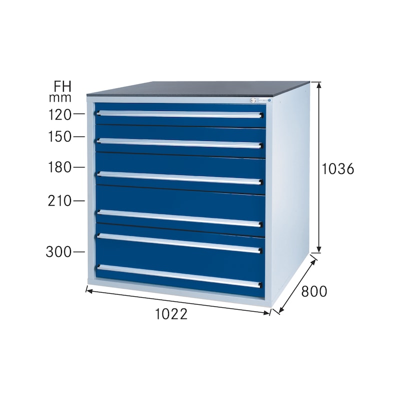 Buy HK Drawer cabinet system 800 B with 5 drawers