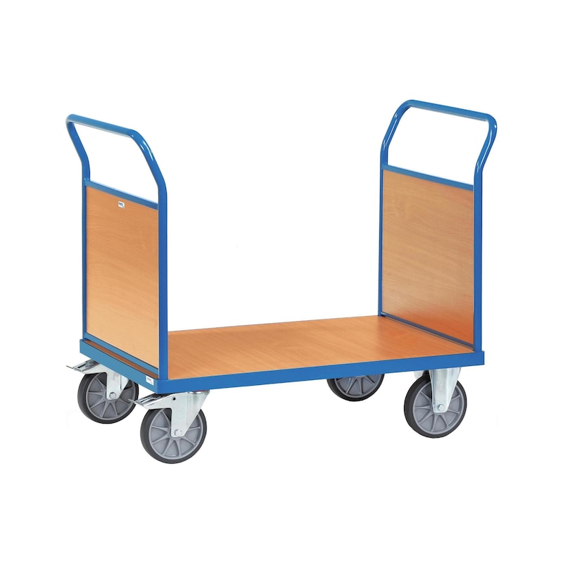 Buy FETRA Platform trolley with 2 wooden front walls