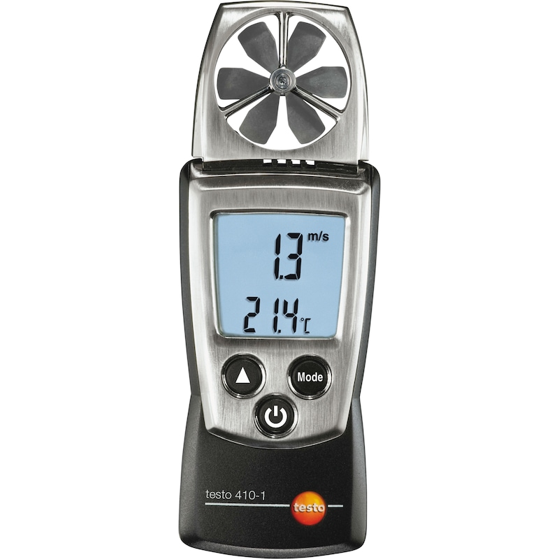 TESTO 410-1 impeller anemometer, measuring range -10 to 50 deg ...