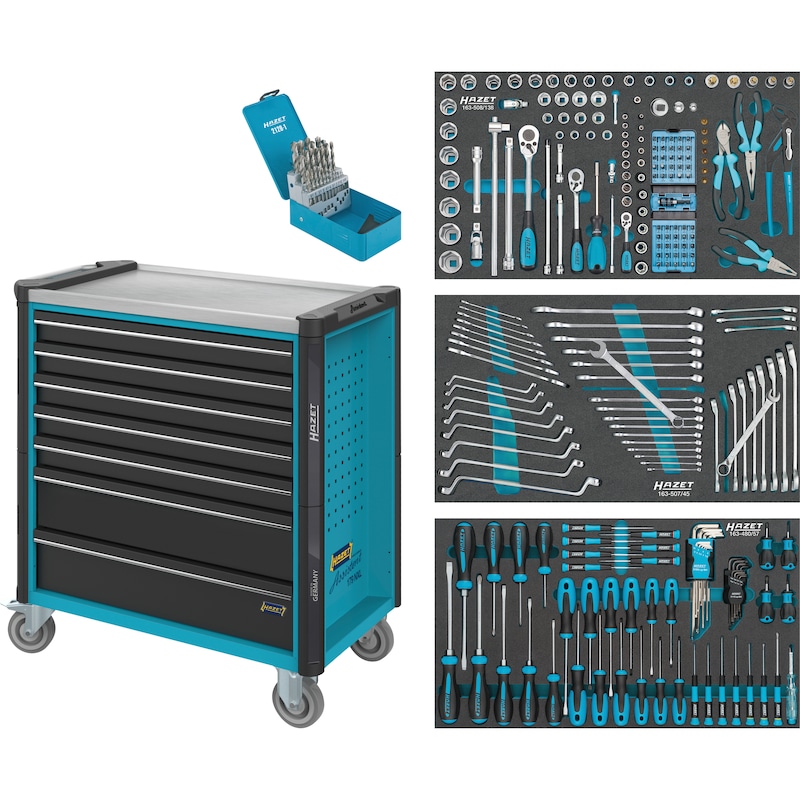 Buy HAZET Tool trolley HAZET Assistant model 179NXL incl. 265-piece ...