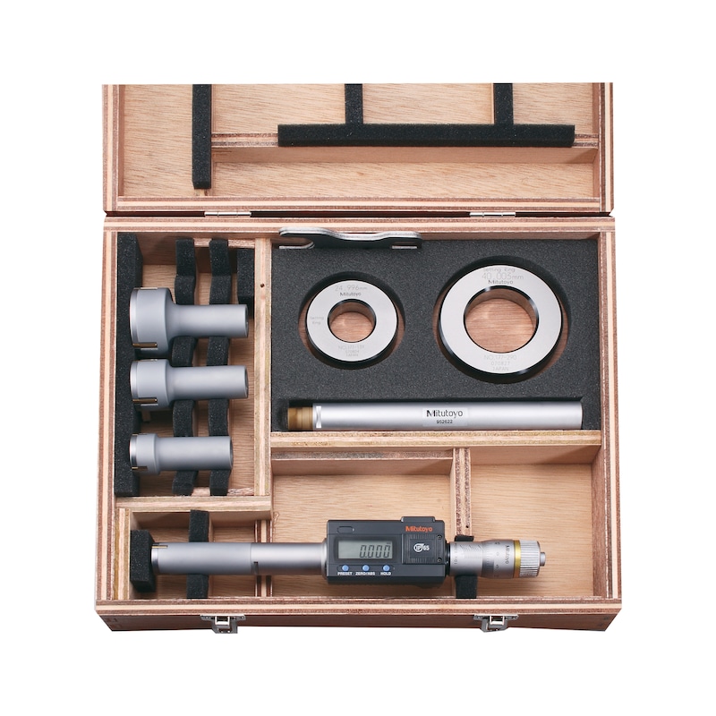 MITUTOYO internal micrometer, 3-point, in a set, 0.8–2