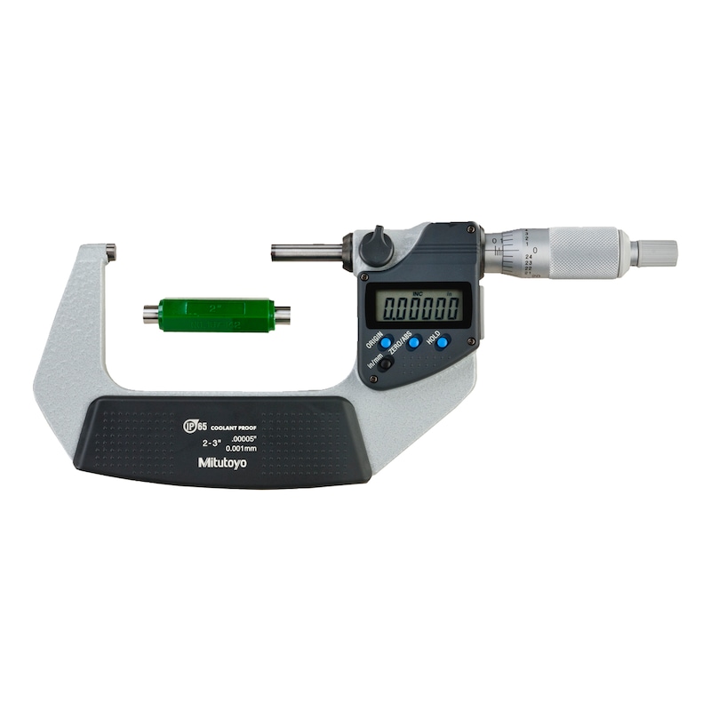 MITUTOYO digital micrometer, IP65, measuring range 2-3 inch, Digimatic