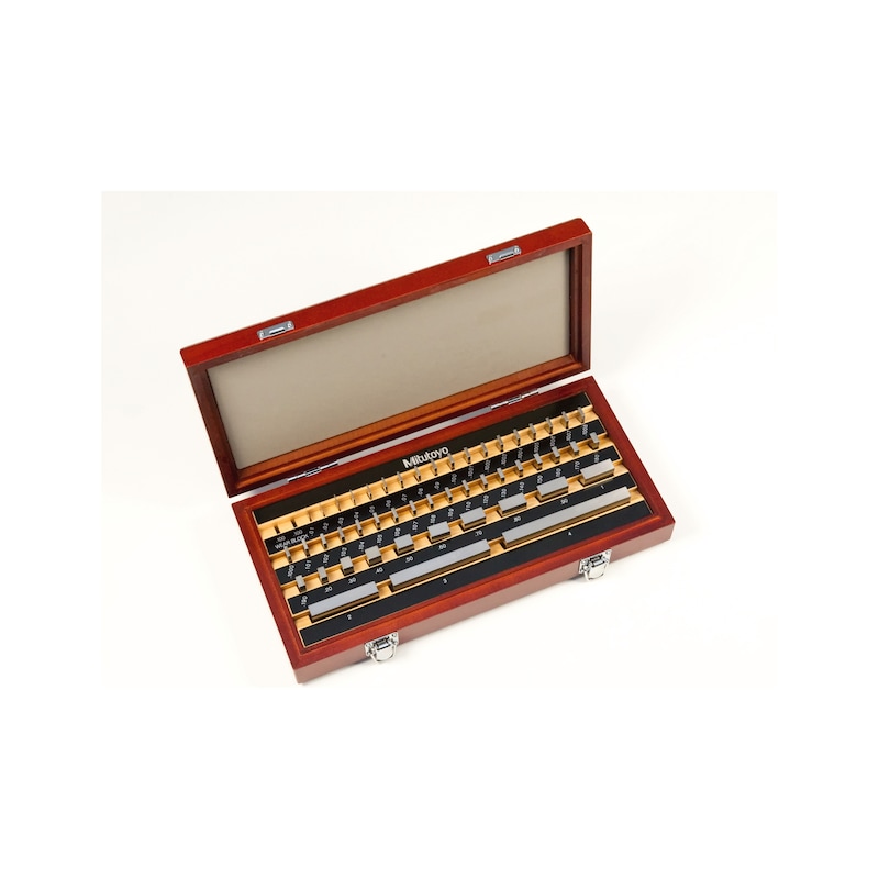 MITUTOYO parallel gauge block set, steel, 32 pcs, tol. class: 2, w ...
