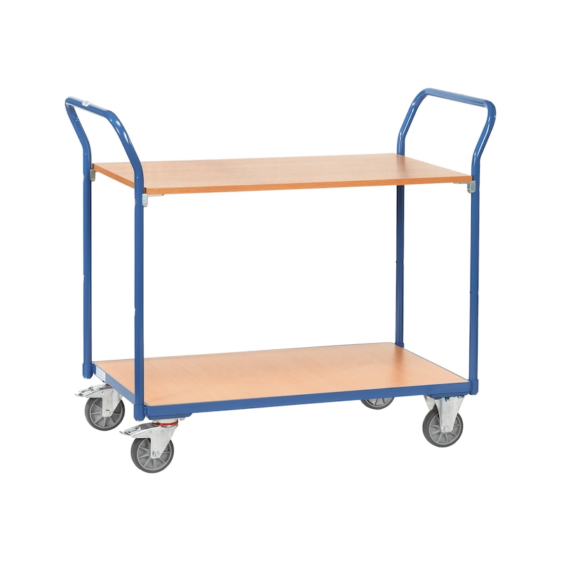 Lightweight table trolley with wooden load areas | HAHN+KOLB