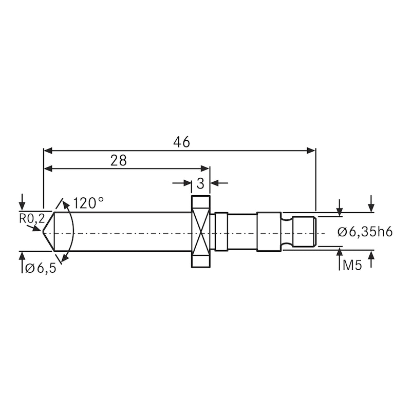 Vickers indenter, test method HV5, type HV28, DAkkS DIN EN ISO + ASTM
