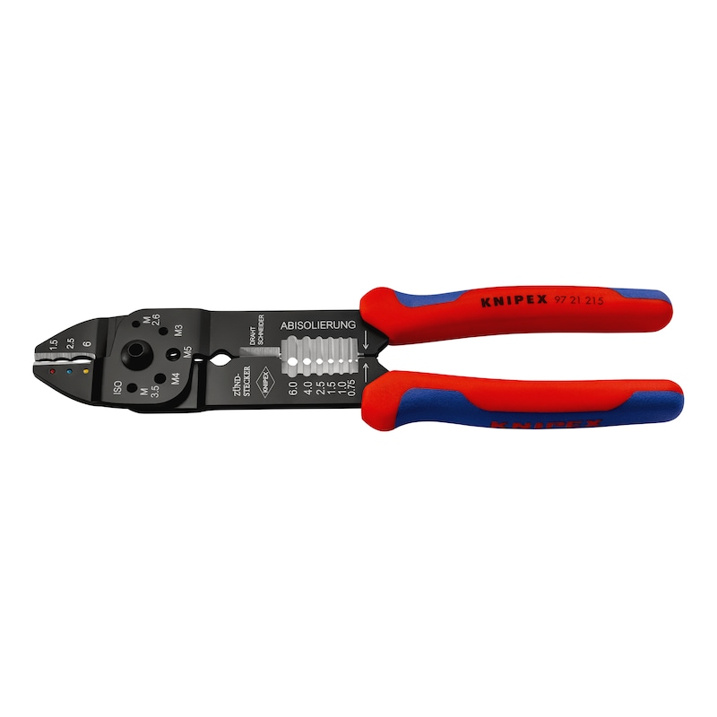 KNIPEX Prensaterminales, 0,75-6 mm², para conectores y terminales de ...