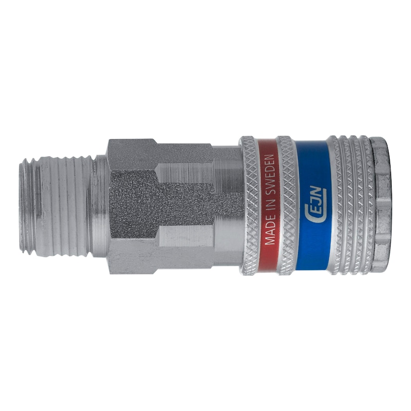 CEJN Sicherheitskupplung eSafe Serie 320 - DN 7.6, Stahl, verzinkt ...