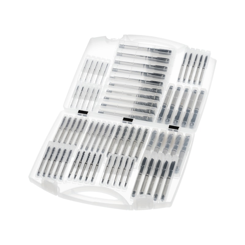 ATORN HSSE machine tap set, five each of M3-M12 for TH and BH