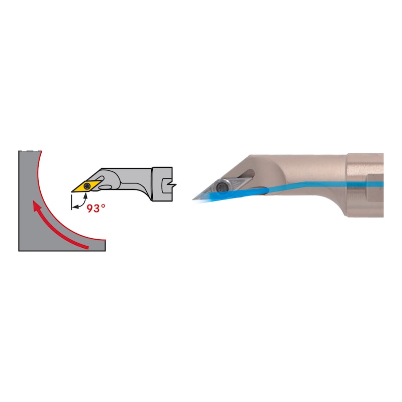 ATORN SVJC boring bar HSS positive, right-hand from eShop