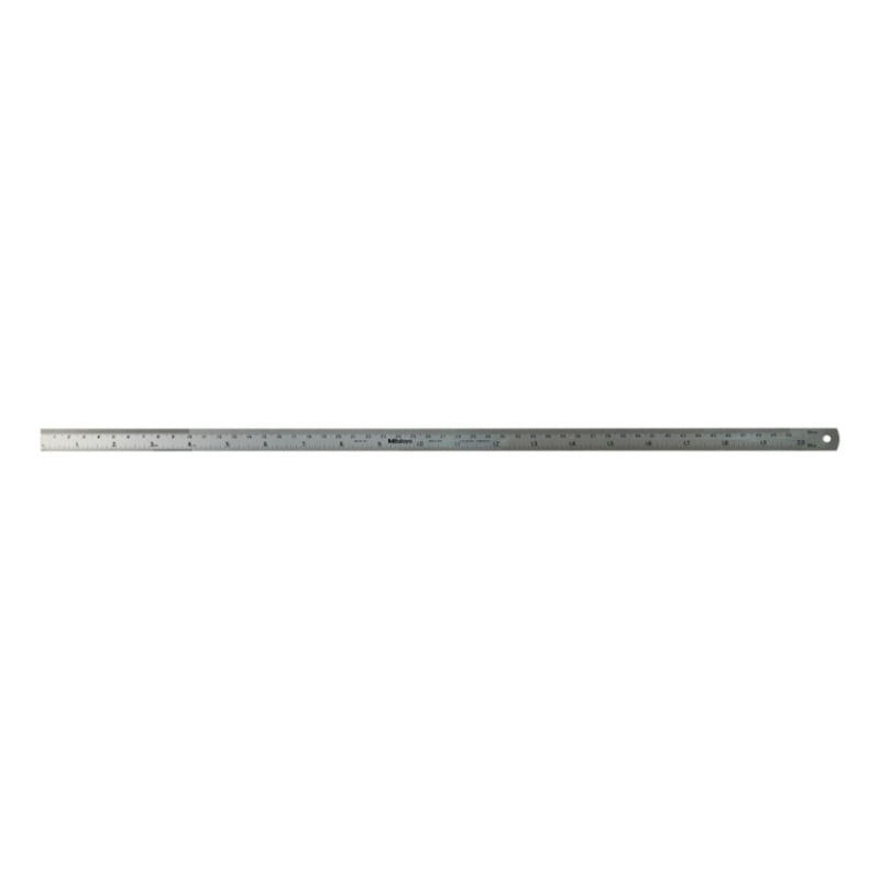 MITUTOYO steel ruler limited flexibility 40 in measuring range 0–1000