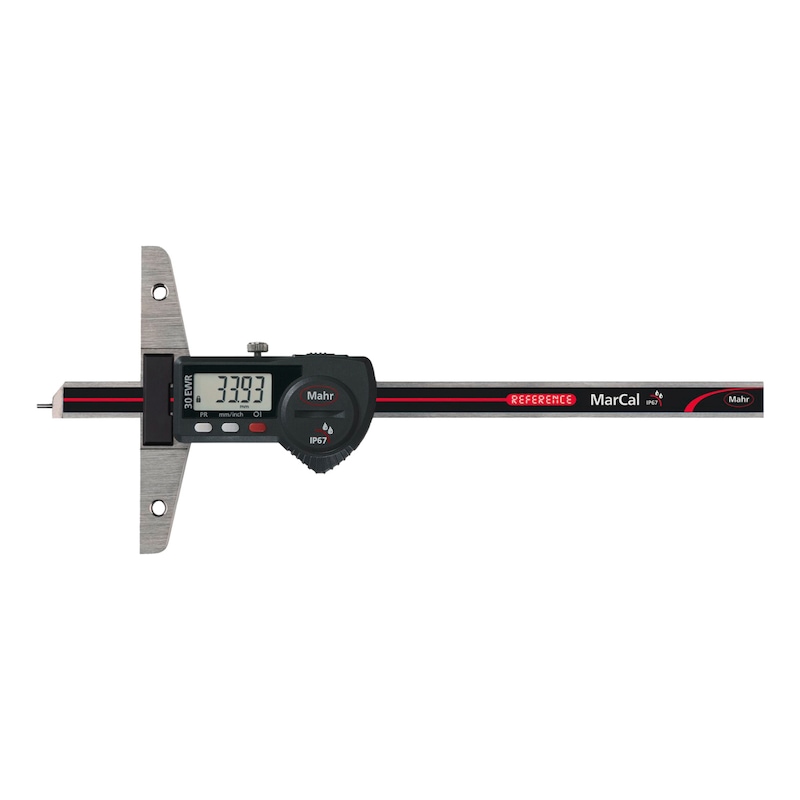MAHR 30 EWR IP67 digital depth callipers, 300 mm, measuring pin/rod