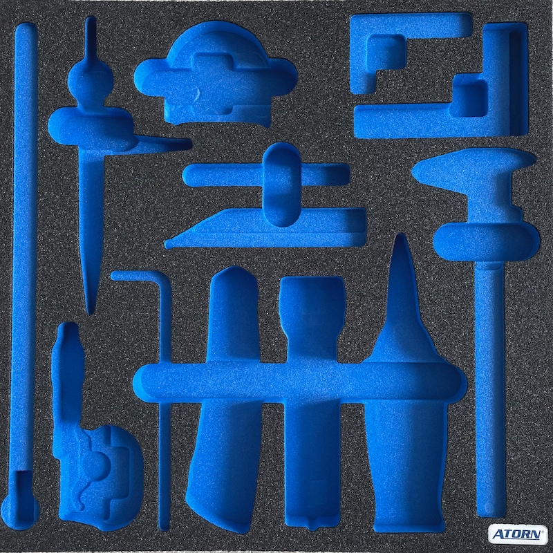 ATORN Hard foam insert, empty - measuring equipment assortment 13
