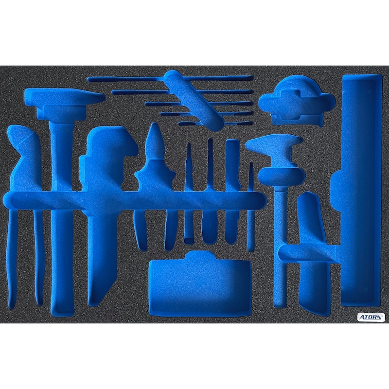 ATORN Hard foam insert, empty - universal assortment 44