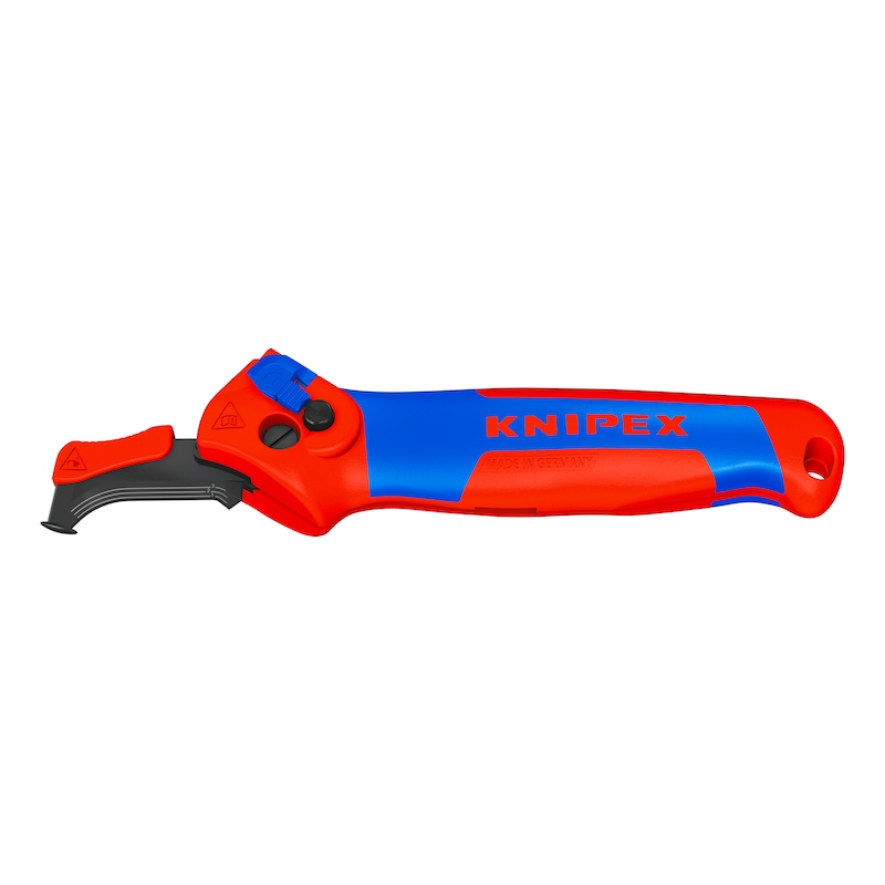 KNIPEX Sheath stripping knife with sliding shoe and eShopista