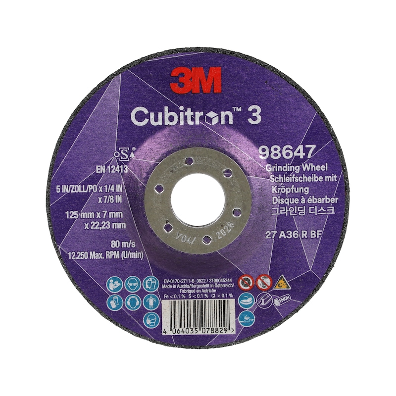 3M Cubitron 3 roughing disc