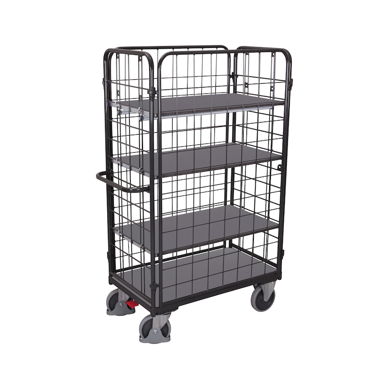 Buy VARIOFIT 4-sided high shelf trolley, 3 shelves