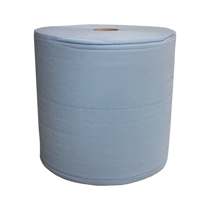 ORION blue industrial cleaning cloth roll made from pulp, 380 x 360 mm