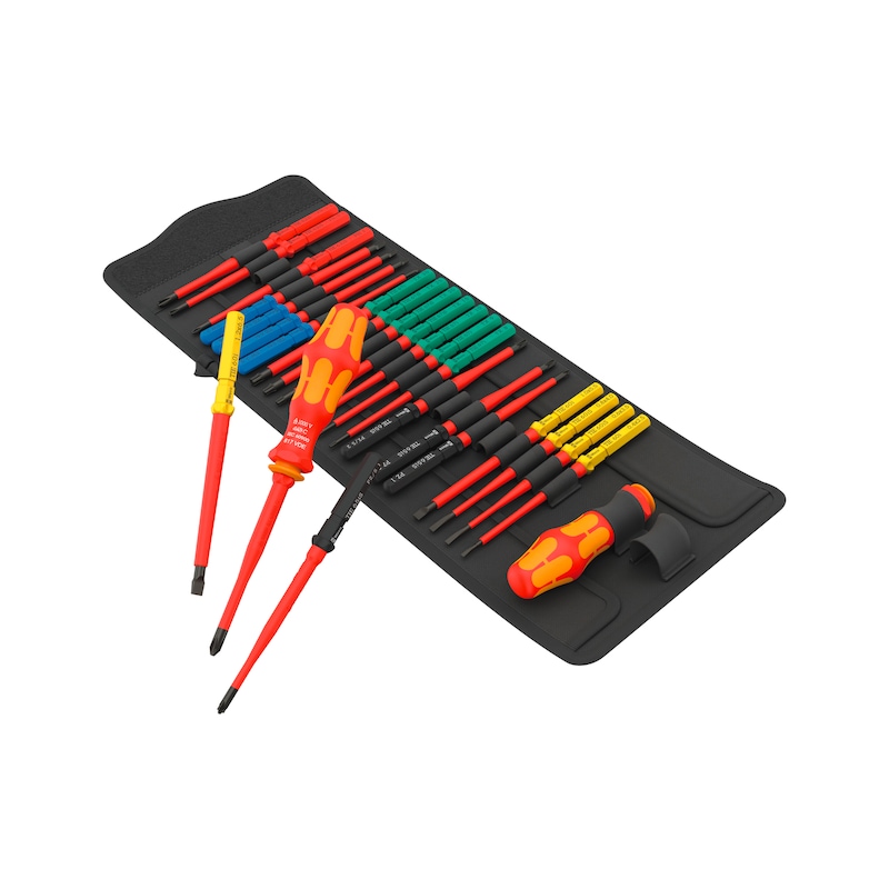 Buy WERA VDE reversible blade screwdriver set Kraftform Kompakt VDE ...