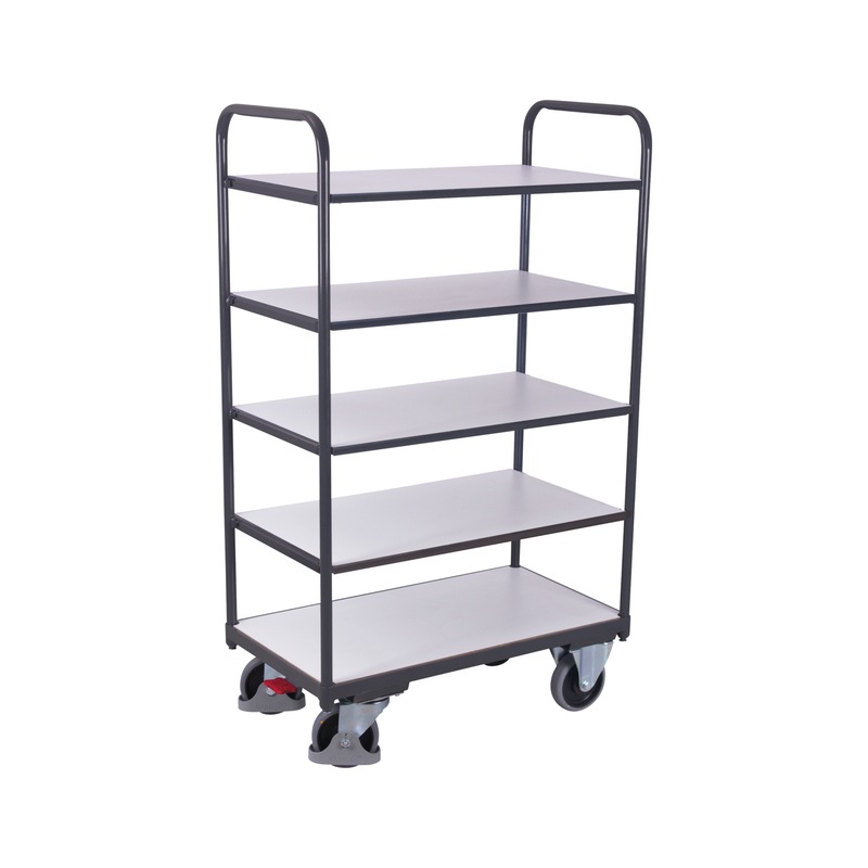 Buy VARIOFIT High ESD shelf trolley with 5 load areas