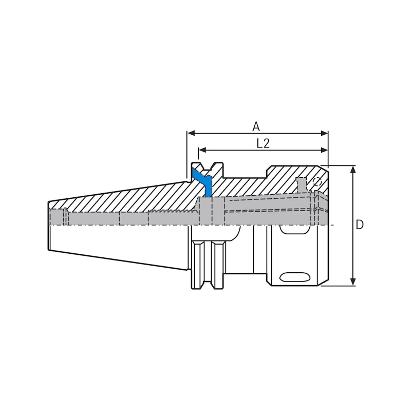 ATORN Spannzangenfutter SK50 OZ32 A=100 mm