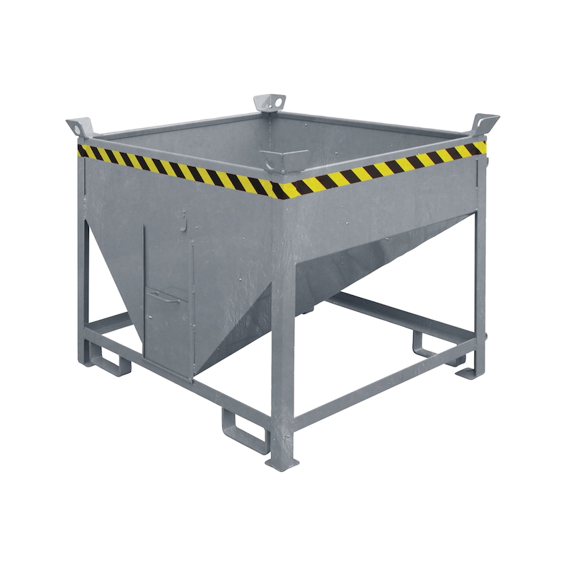 Contenedor silo EICHINGER con compuerta de salida 500 litros galv. inm. cal
