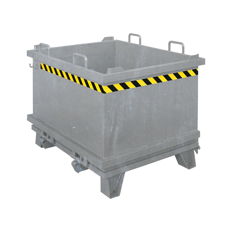EICHINGER hinged-bottom container 1,000 kg 300 l hot-dip galvanised