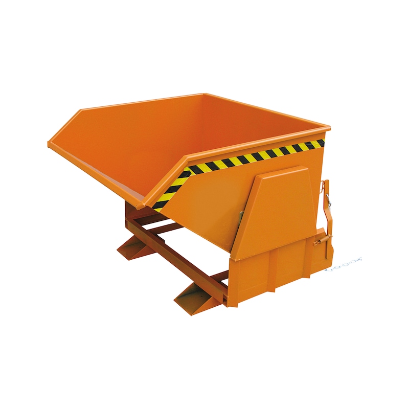 EICHINGER tipping container with prot. roll-off skids 1,000 kg 300 l ...